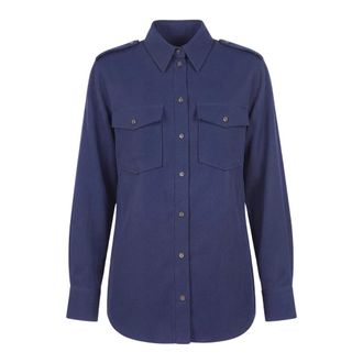 ottod'Ame Popeline Hemd - - Blouses & Shirts - Damen - Blau - L