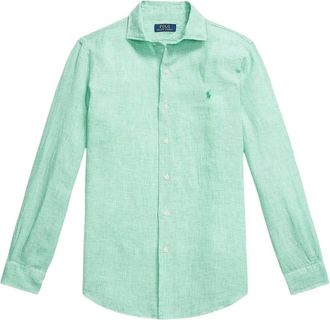 Ralph Lauren Homme, Chemises, Vert, Taille: XL Chemise Ralph Lauren LIN Mini Vichy Vert