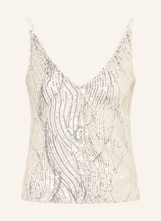 Swing Swing Top Mit Pailletten weiss