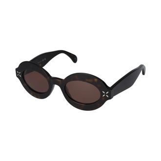 Alaia Ovale Sonnenbrille - - Accessories - Damen - Braun - 49 MM