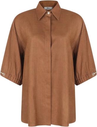 Herno Femme, Blouses et Chemises, Brun, Taille: 42 FR Cm000046D 12689.2240 Chemise