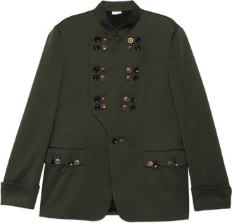 Comme Des Garçons veste à boutonnière croisée - Vert