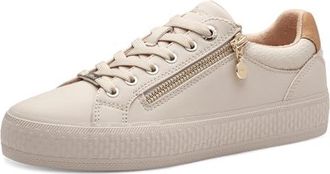 s.Oliver Baskets Basses pour Femme 5-23600-42 Plate-Forme, Beige, 38 EU