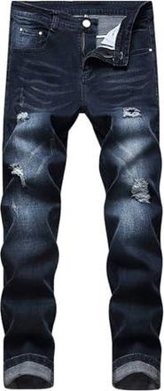Generic Jean de rue tendance pour homme avec poches, coupe décontractée, doux et respirant pour le printemps et lhiver, pantalon confortable au quotidien, noi