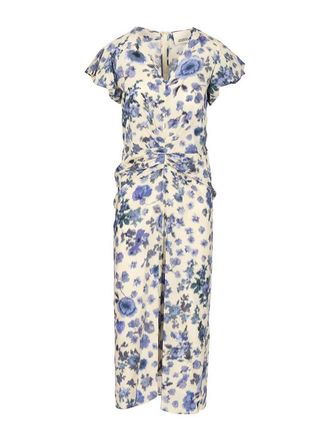 Isabel Marant Robe Au Genou - Bleu