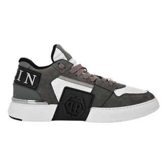 Philipp Plein unisex, Chaussures, Gris, Taille: 42 EU Low Top Baskets Phantom Cocco