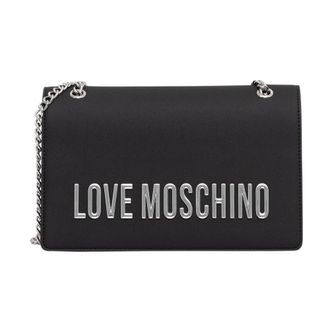 Love Moschino Umh&auml;ngetasche mit Logo-Schriftzug - - Bags - Damen - Schwarzk - ONE SIZE