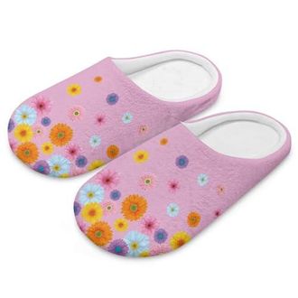 Coloranimal Chaussons de spa pour invit&eacute;s - Jetables et r&eacute;utilisables - Antid&eacute;rapants - Bout ferm&eacute;, tournesol, 38.5/39.5 EU