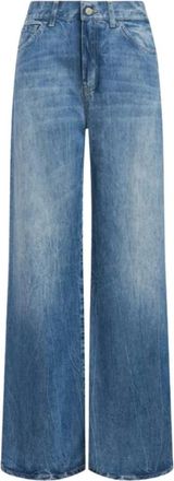 Dondup Femme, Jeans, Bleu, Taille: W26 Amber Wide-Leg Jeans