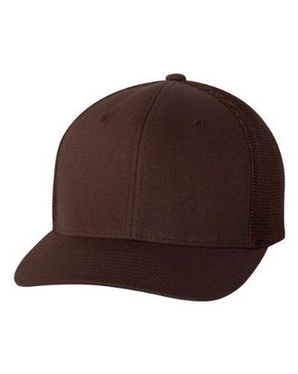 Flexfit Mesh Fitted Chapeau de Camionneur, Noir, Taille Unique Mixte