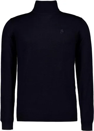 Karl Lagerfeld Herren Pullover blau Merinowolle unifarben