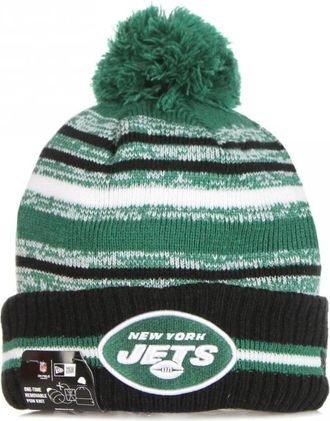 New Era NFL Sport Knit Pom Pom Beanie - - Accessories - unisex - Gr&uuml;n - ONE SIZE