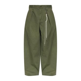 Song for the Mute Pantalon Vintage Coupe Large - Homme - Pantalons - Vert - Taille: S