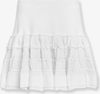 Alaia Ruffle virgin wool skirt - ALAIA - gender_Woman