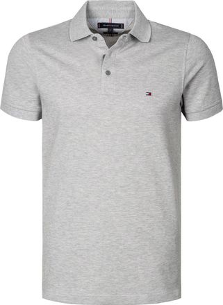 Tommy Hilfiger Herren Polo-Shirt grau meliert Slim Fit