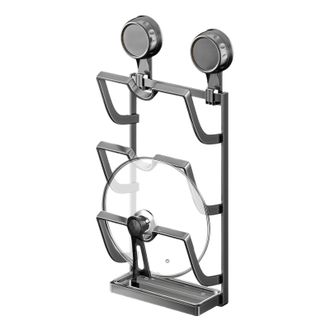Generic Topfdeckel-Set - abnehmbarer Topfhalter, Halterung für Deckel mit 3 Ebenen | Optimierung des vertikalen Platzes des Deckels multifunktional, Organisat