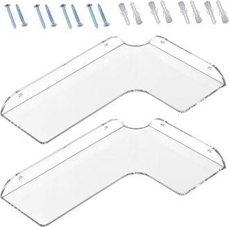 Generic Schwebende Regale f&uuml;r Wand, 2 St&uuml;ck, robuste Aufbewahrung - schwebende Wandregale - f&uuml;r K&uuml;che, Schlafzimmer, B&uuml;ro, Wohnung, Schlafsaal, Bauernhaus, Sc