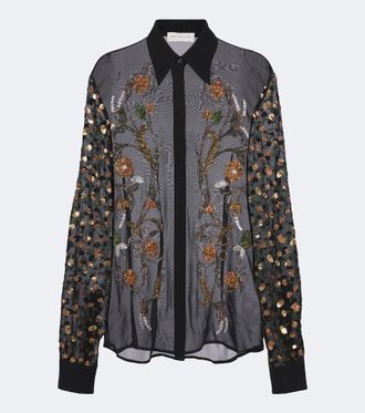 Dries Van Noten Verzierte Bluse