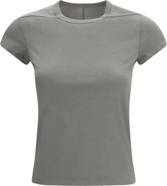 Rick Owens Femme, Tops, Gris, Taille: 40 FR Cotton Crew Neck T-Shirt