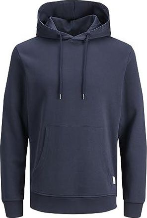Jack & Jones Jjebasic Sweat Hood Noos Homme Sweat-shirt &agrave; capuche, Marine, M