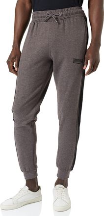 Lonsdale Mens CHIVELSTONE Jogginghose, Marl Ash/Black, XL