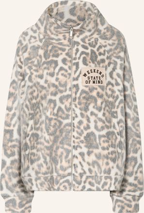 Yippie Hippie Yippie Hippie Fleecejacke weiss