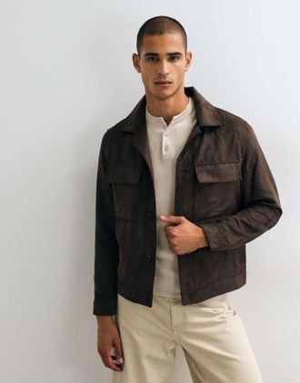 Mango veste marron avec poches