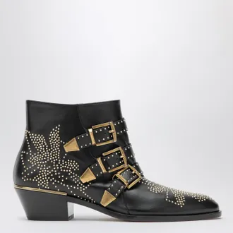 Chlo&eacute; Susanna Stiefeletten in Schwarz mit Nieten