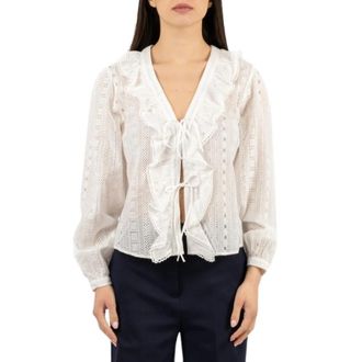 Saint Barth Evie Top - - Blouses & Shirts - Damen - Wei&szlig; - M