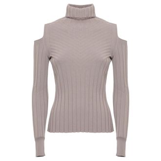 D.exterior Pullover mit hohem Kragen - - Knitwear - Damen - Beige - M
