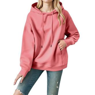Generic Pull &agrave; capuche pour femme - Grande taille - Sweat &agrave; capuche de sport pour femme - Veste d&eacute;t&eacute; - Pull long - Veste de sport thermique &agrave; capuche - Chemis