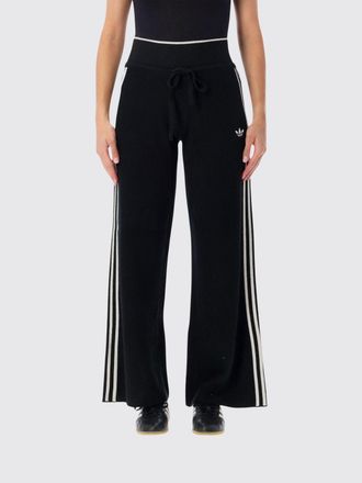 adidas Weit geschnittene Jogginghose aus Wollstrick mit hohem Bund von