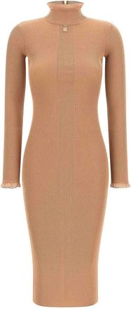 Elisabetta Franchi Robe Au Genou - Beige