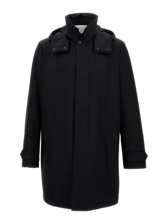 Fay Manteau Au Genou - Noir