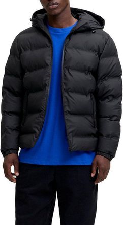 Jack & Jones Steppjacke Elements PU Puffer SN mit verstellbarer Kapuze