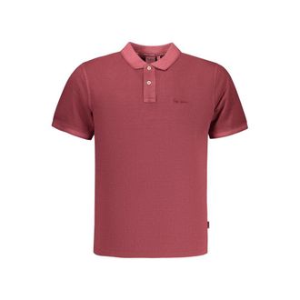 Pepe Jeans London Rotes Baumwoll-Herrenpoloshirt