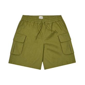 Arte Homme, Shorts, Vert, Taille: 2XL Linen Cargo Shorts