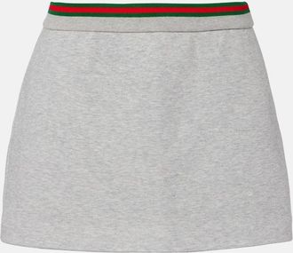 Gucci Minirock Web Stripe aus Jersey