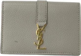 Saint Laurent Pre-owned Vintage Kartenetui - - Pre-owned - Damen - Grau - ONE SIZE