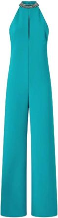 Pinko Pinko, Femme, Combinaisons et Ensembles, Vert, Taille: 40 FR Combinaison Pantalon Jambe Droite