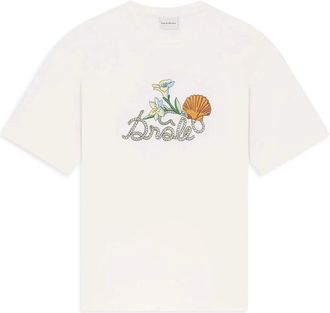 Dr&ocirc;le de Monsieur Homme, Tops, Blanc, Taille: S Coquillage Print T-Shirt