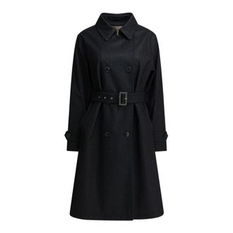 Herno Zweireihiger Mantel mit G&uuml;rtel - - Coats - Damen - Blau - L