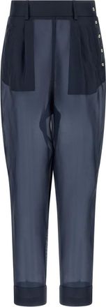 JEJIA Femme, Pantalons, Bleu, Taille: 40 FR Giulio Silk Pantalons