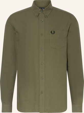 Fred Perry Hemd Regular Fit gruen