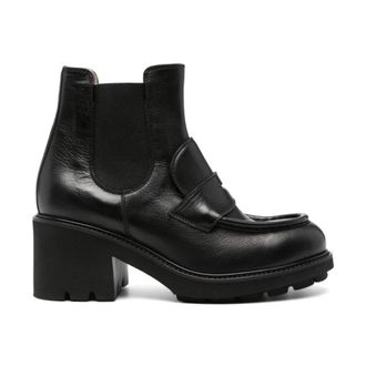 Doucal's Casual Schwarze Stiefeletten mit Niedrigen Abs&auml;tzen - - Shoes - Damen - Schwarzk - 36 EU