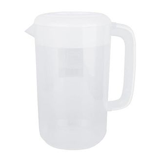 Hemoton Hemoton Pichet à eau en plastique de grande capacité 4000 ml,Réservoir à eau pour thé glacé clair en poudre, jus de fruits,Carafe froide avec niveau d