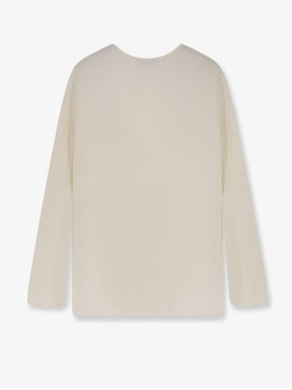 Max Mara Womens Stretch Silk Shirt White