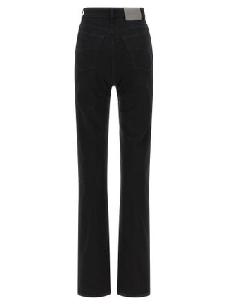 Balenciaga High-Waist Structured Denim Jeans - Black