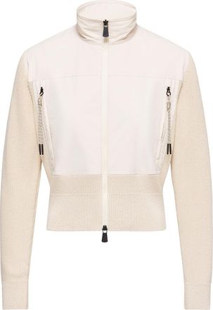 Moncler Moncler Padded Zip-up Cotton Cardigan, Women, White, Size: Xs