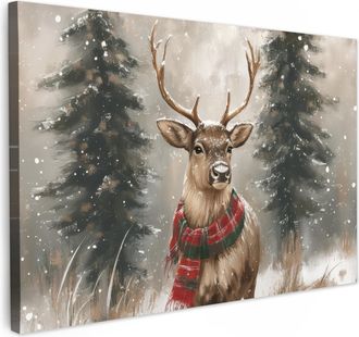 MuchoWow © Weihnachtsdeko Wandbilder 90x60 cm Wohnzimmer Wanddeko Schlafzimmer Weihnachtsgeschenke Zimmer Deko auf Wand Dekoration Wall Art Geschenke Winter - 